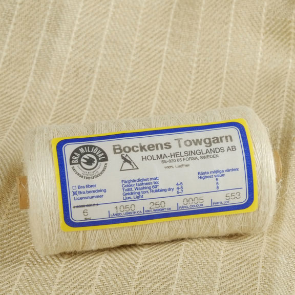 Vavstuga 6/1 Tow linen - GOLDEN BLEACHED