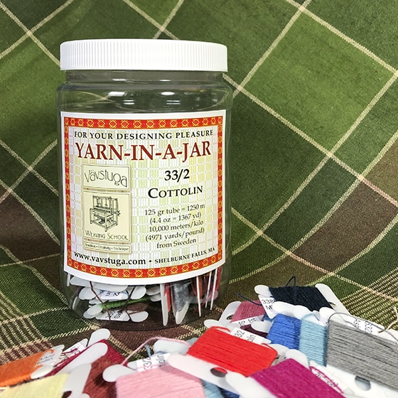 Vavstuga 33/2 Cottolin Yarn-in-a-Jar