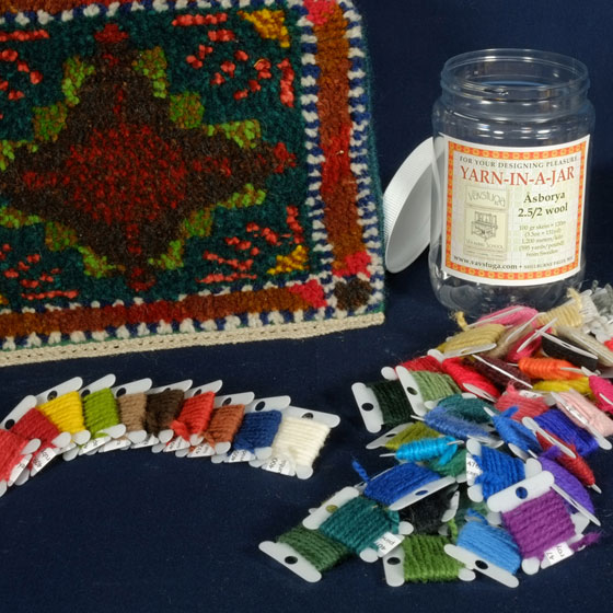 Vavstuga 2.5/2 Åsborya wool Yarn-in-a-Jar